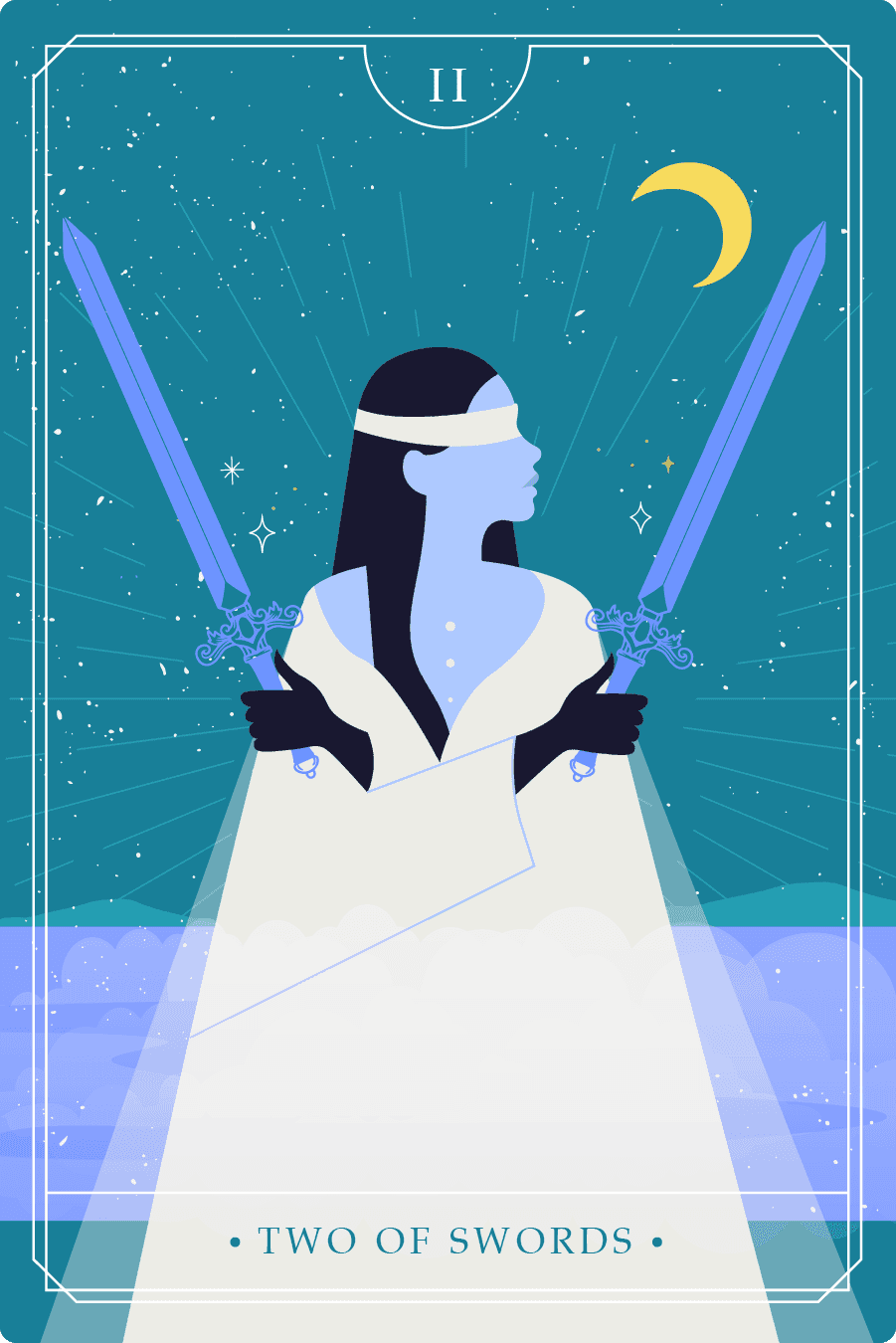 Two of Swords Tarot Card Meaning | What Does the Two of Swords Card Mean?